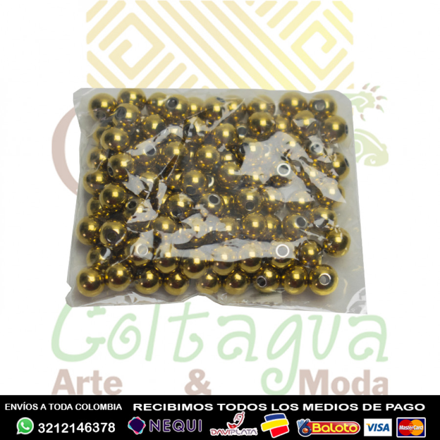 Unidad Balín Metálico Dorado
